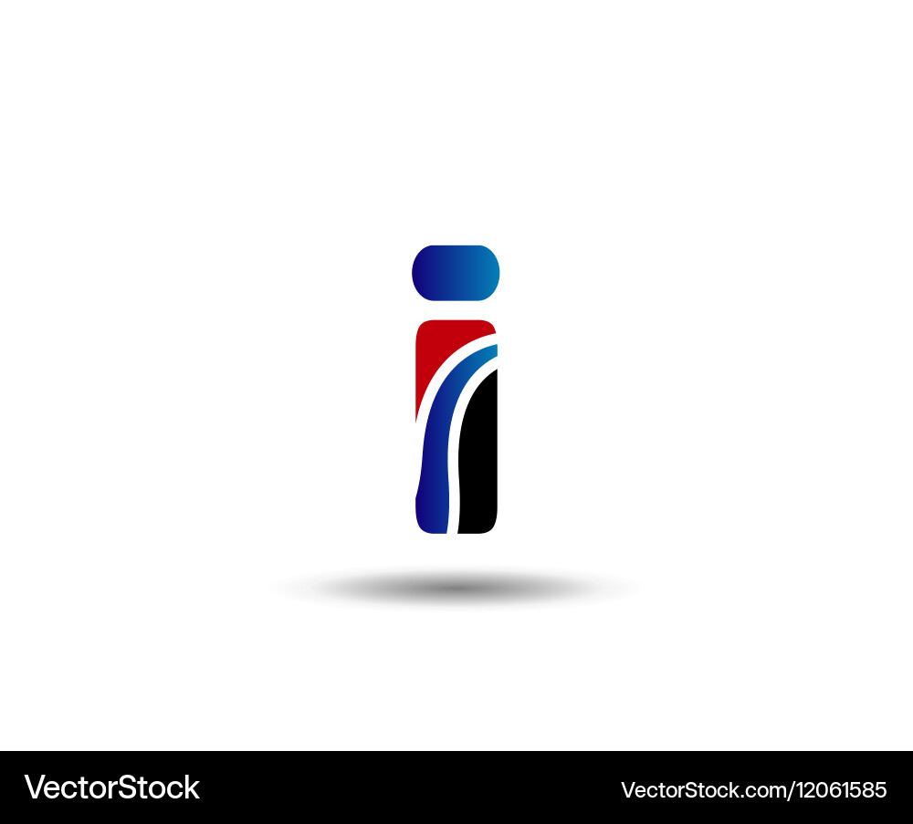 Letter i logo Royalty Free Vector Image - VectorStock