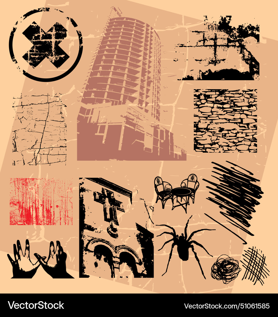 Runge textures Royalty Free Vector Image - VectorStock