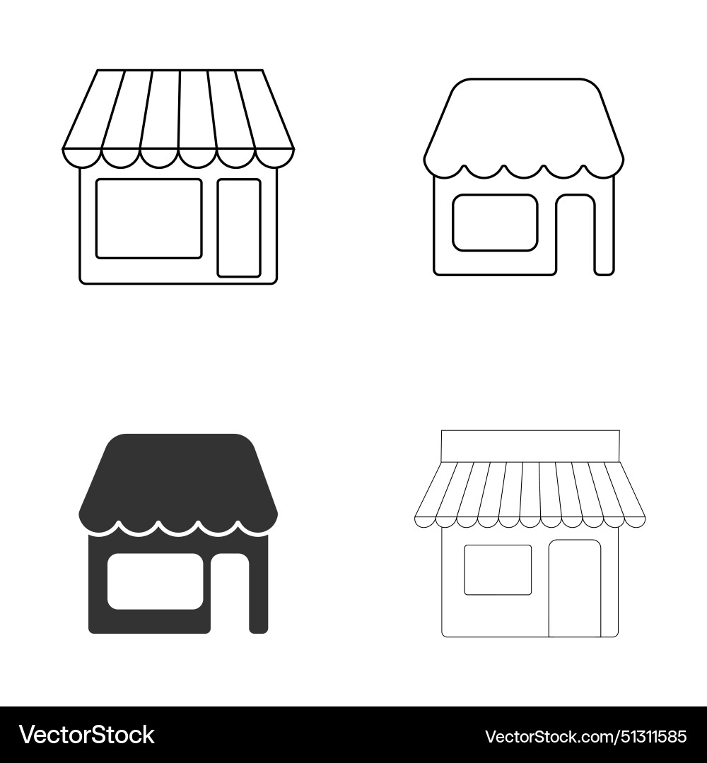Shop icon logo Royalty Free Vector Image - VectorStock