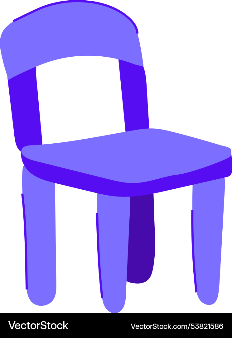 Adjustable toddlier chair cartoon Royalty Free Vector Image