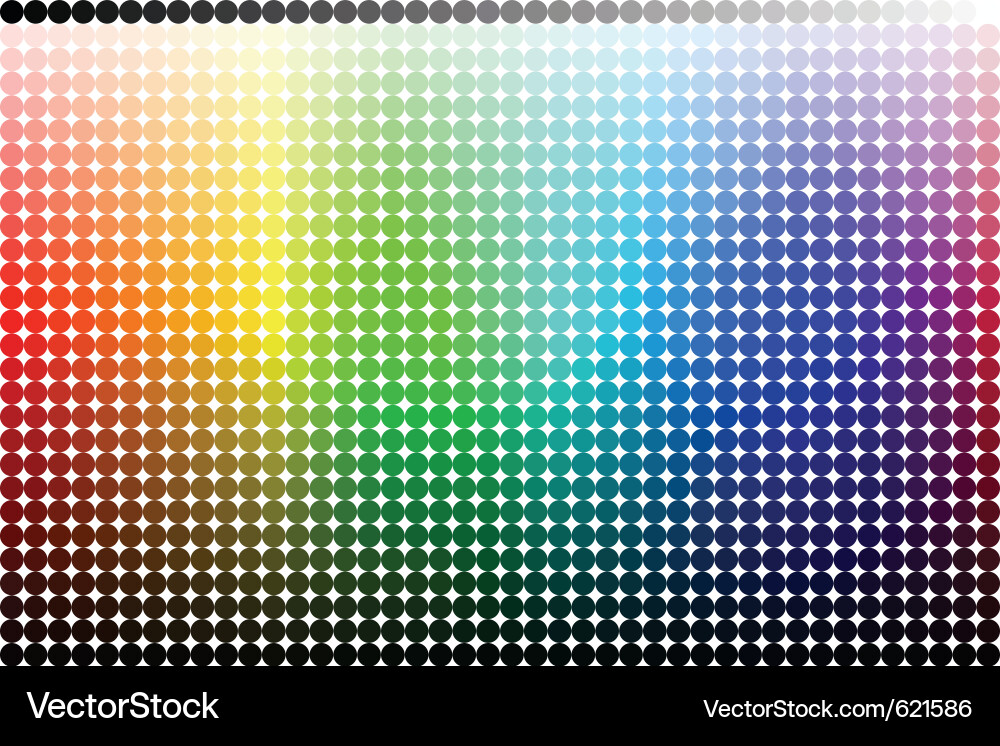 Color pallet spectrum Royalty Free Vector Image