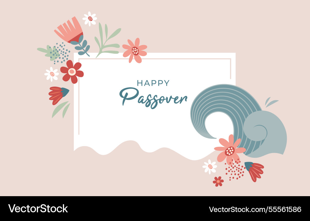 Happy passover background banner and poster Vector Image