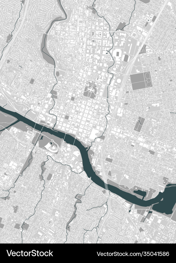 Map city austin texas usa Royalty Free Vector Image