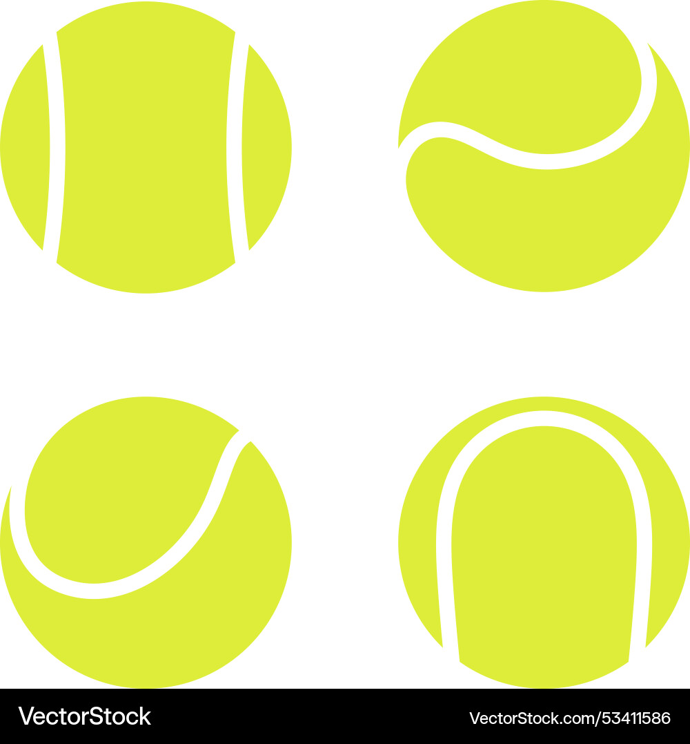Tennis ball Royalty Free Vector Image - VectorStock