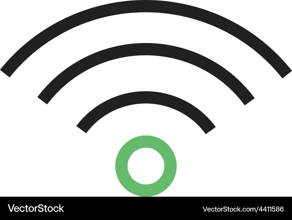 Wi-fi signals Royalty Free Vector Image - VectorStock