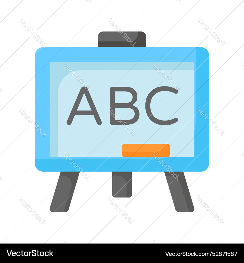 Alphabets of board icon class school Royalty Free Vector
