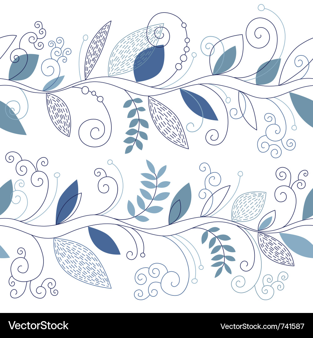 Elegant Floral Swirl Pattern Royalty Free Vector Image