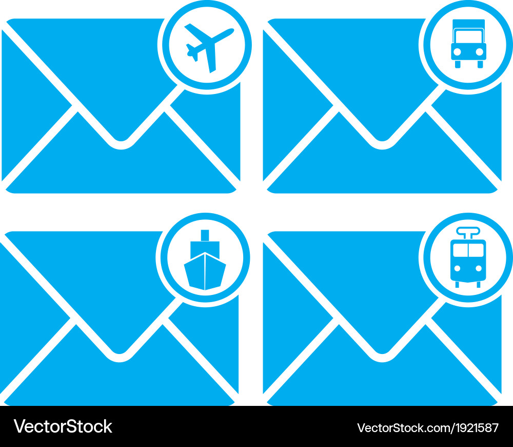 Mail transportation Royalty Free Vector Image - VectorStock