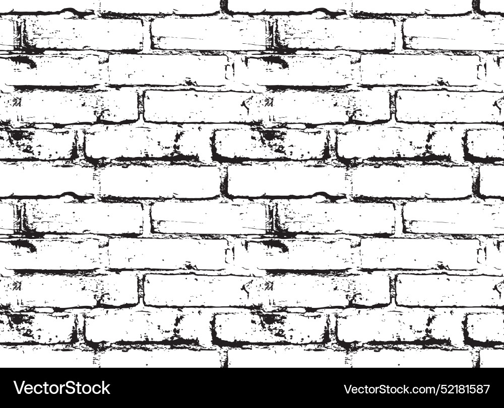 Seamless pattern with realistic brick wall Vector Image
