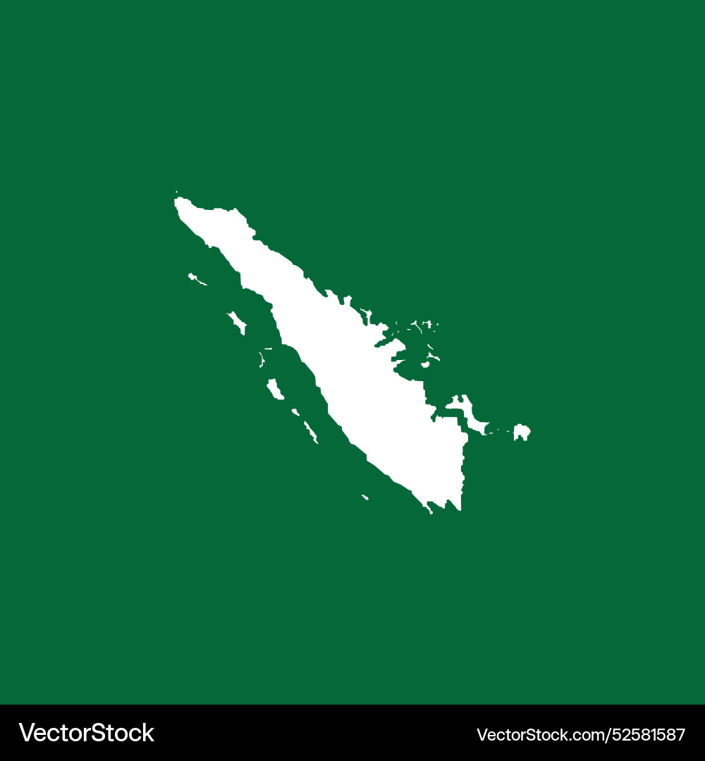 Sumatra island map icon Royalty Free Vector Image
