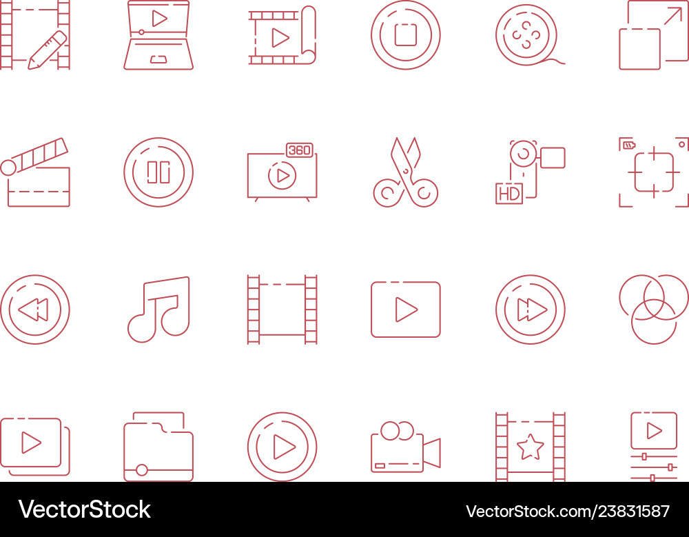 Video Editing Tools & Production Royalty Free Vector
