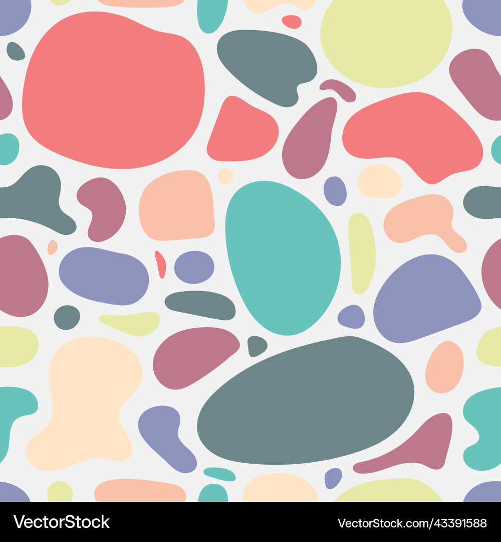 Organic Pastel Stone Shapes Royalty Free Vector Image