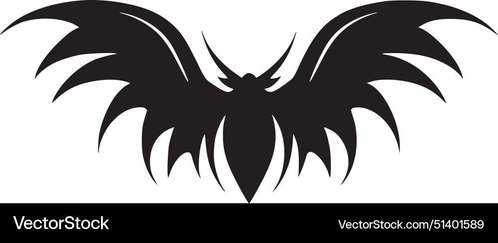 Bat - black and white isolated icon Royalty Free Vector