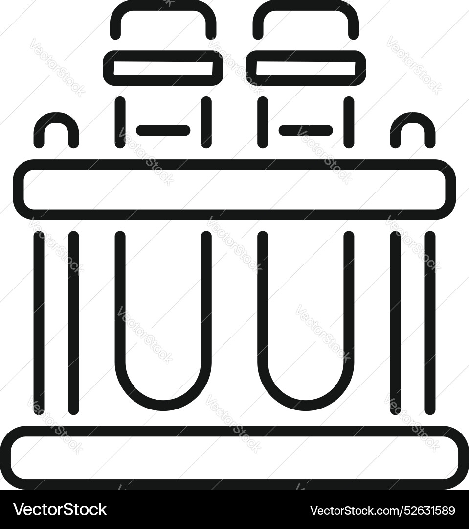 Electric transformer providing stable energy Vector Image
