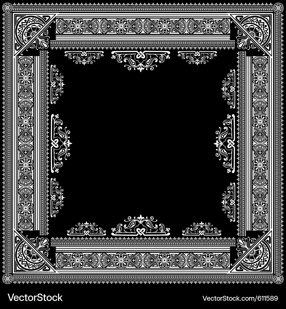 Ornate title frame Royalty Free Vector Image - VectorStock