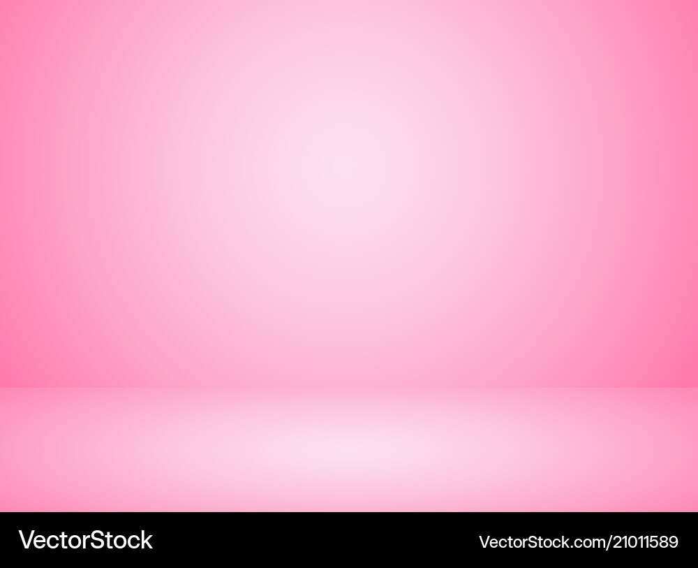 Studio room interior pink color background Vector Image