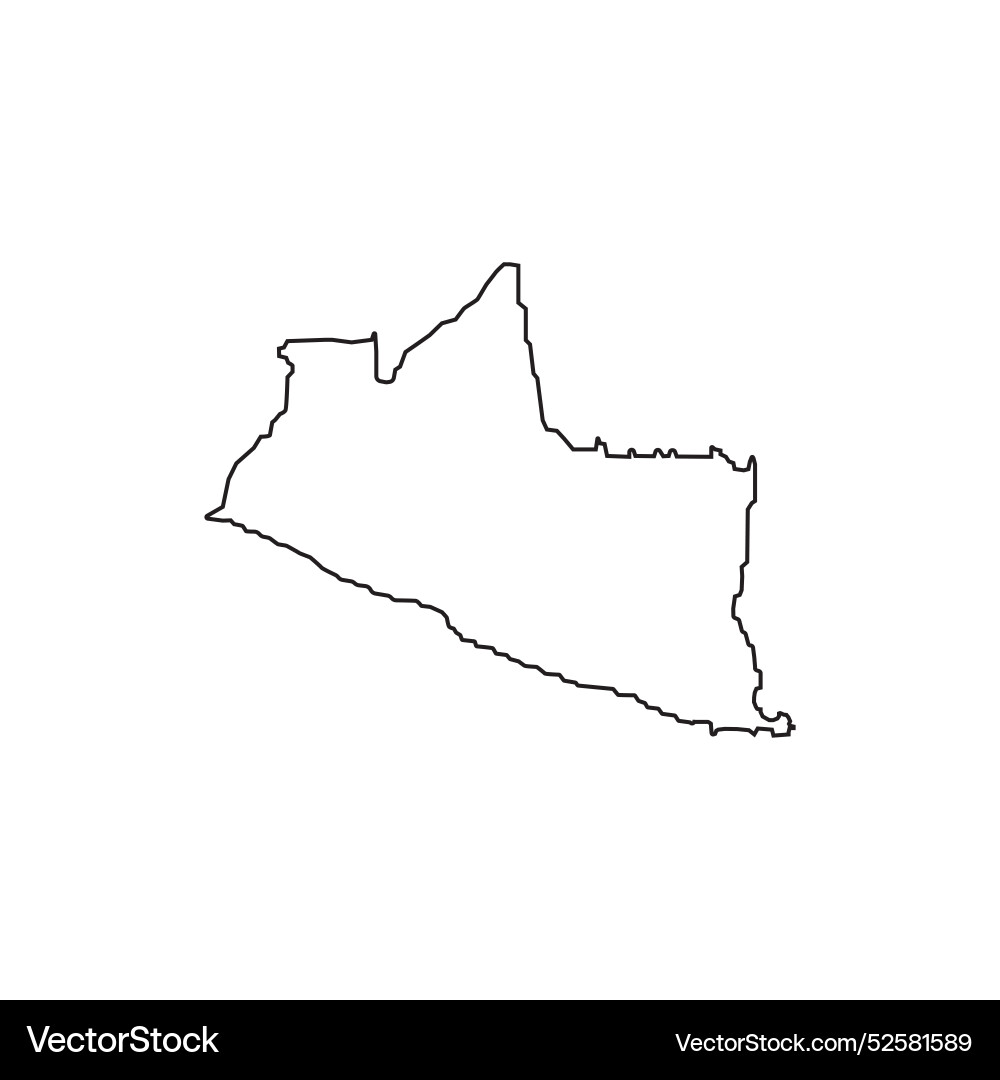 Yogyakarta map icon Royalty Free Vector Image - VectorStock