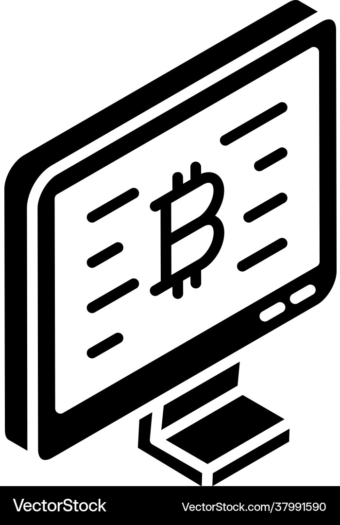 Bitcoin Royalty Free Vector Image - VectorStock