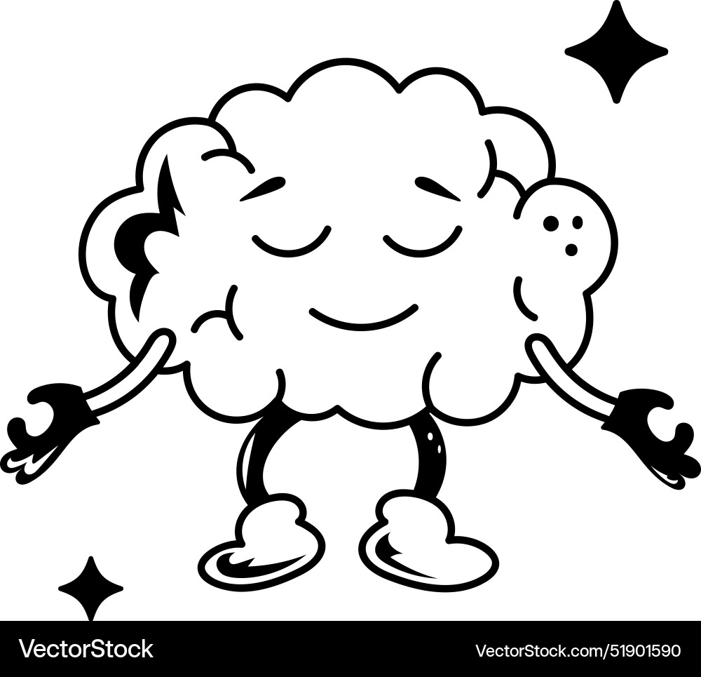 Calm mind Royalty Free Vector Image - VectorStock