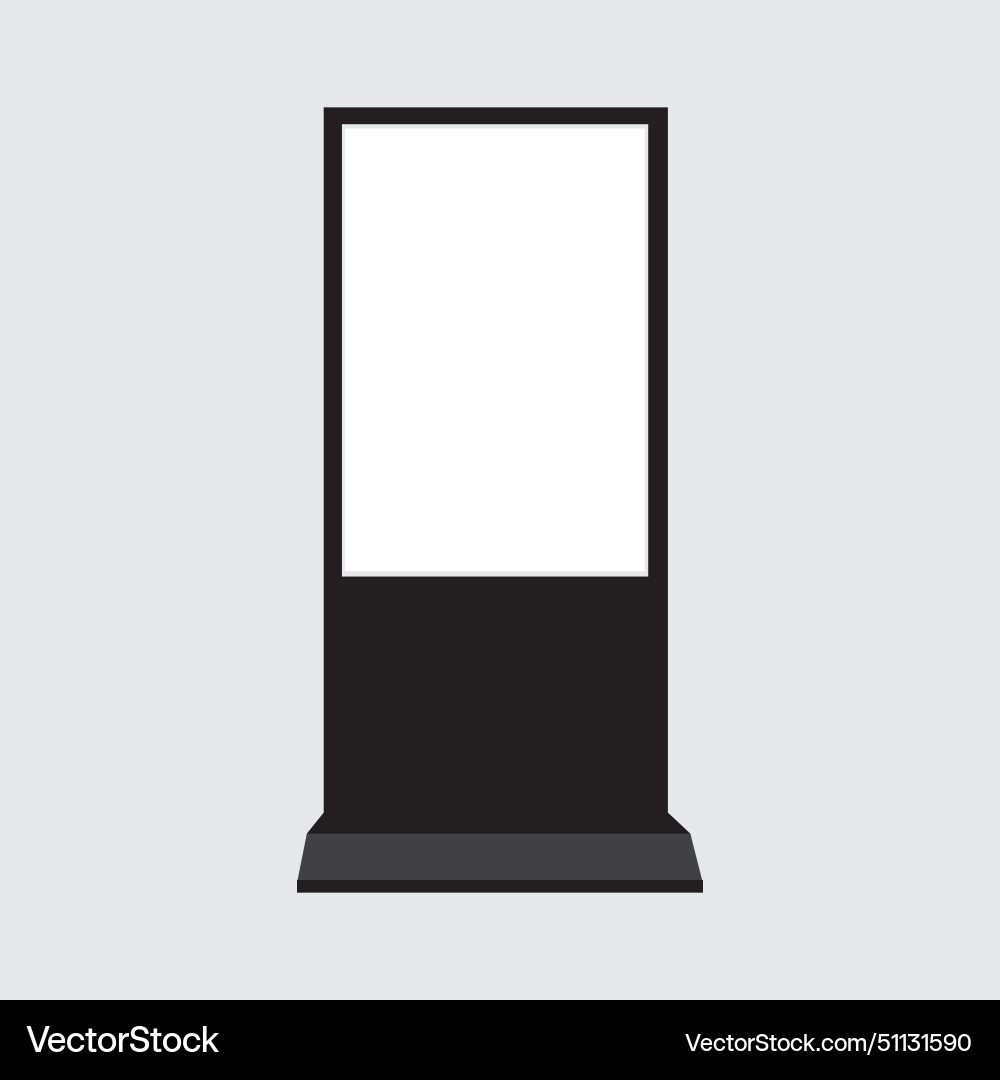 Digital stand signage advertising banner lightbox Vector Image