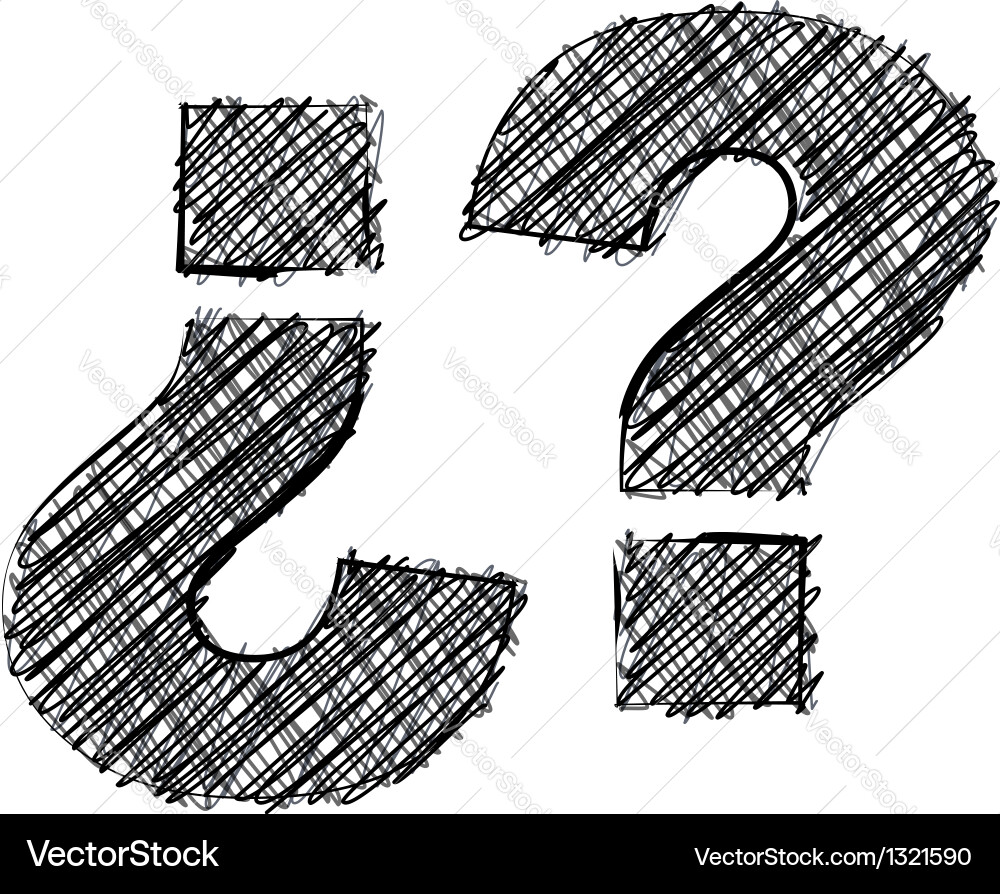 Hand drawn font Royalty Free Vector Image - VectorStock