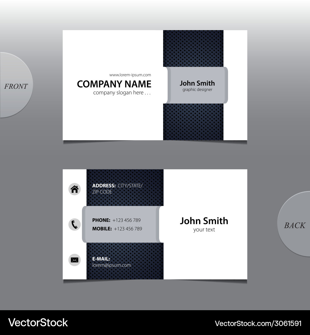 Abstract business card Royalty Free Vector Image