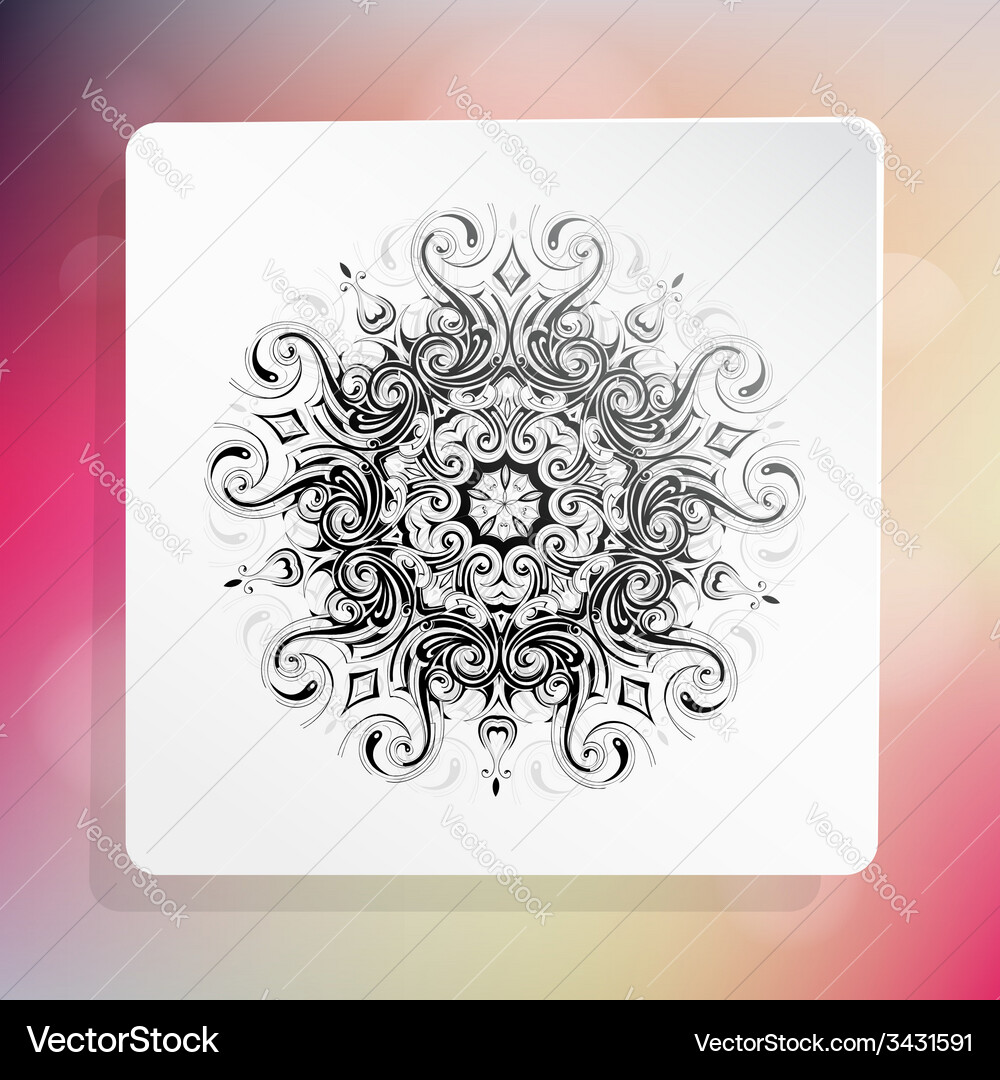 Graphic design element with ethnic ornament Vector Image