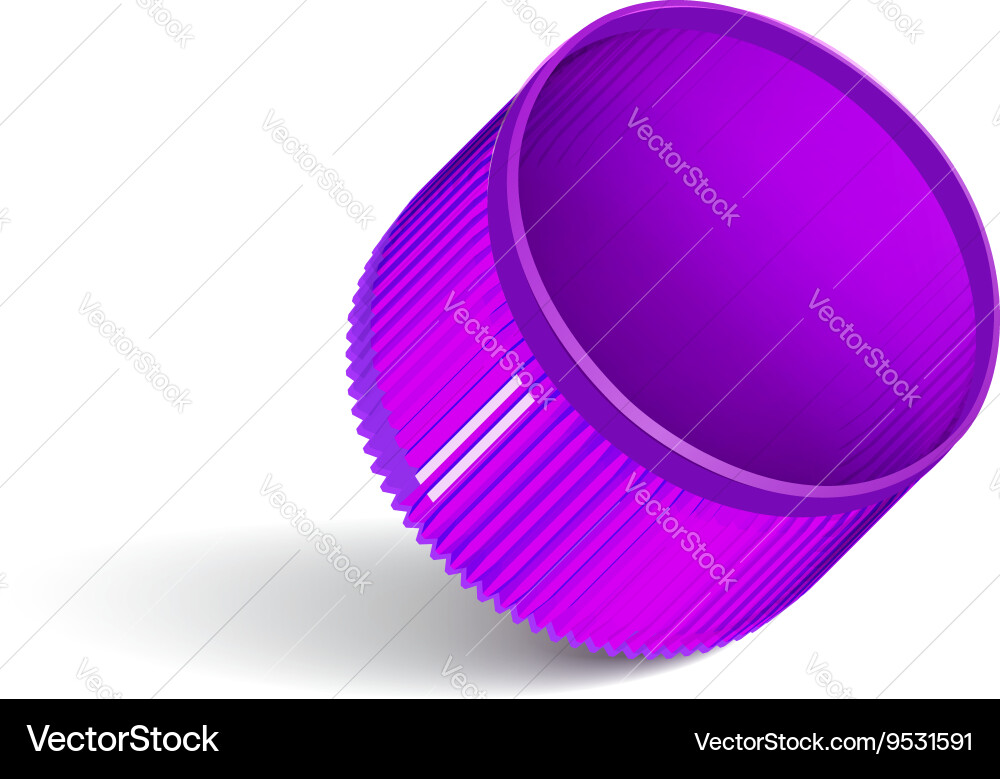 Plastic bottle cap Royalty Free Vector Image - VectorStock