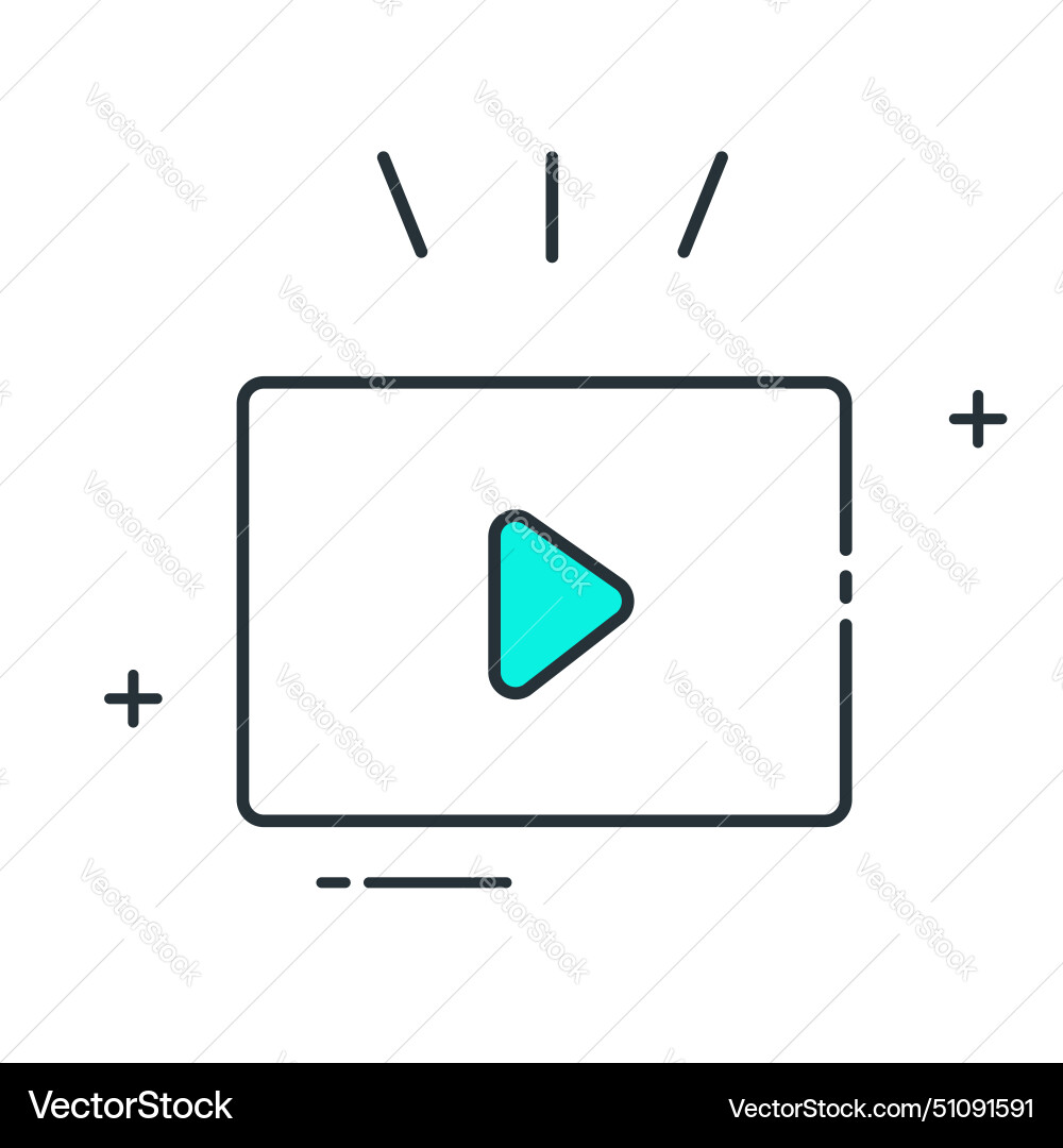 Video prediction predictive analysis icon Vector Image