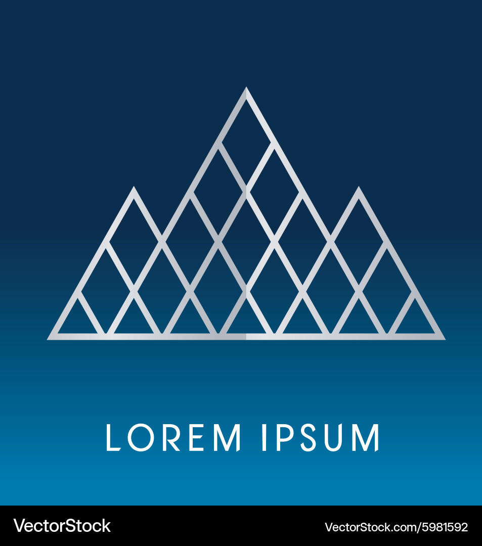 Mountain Crown Logo Royalty Free Vector Image - VectorStock