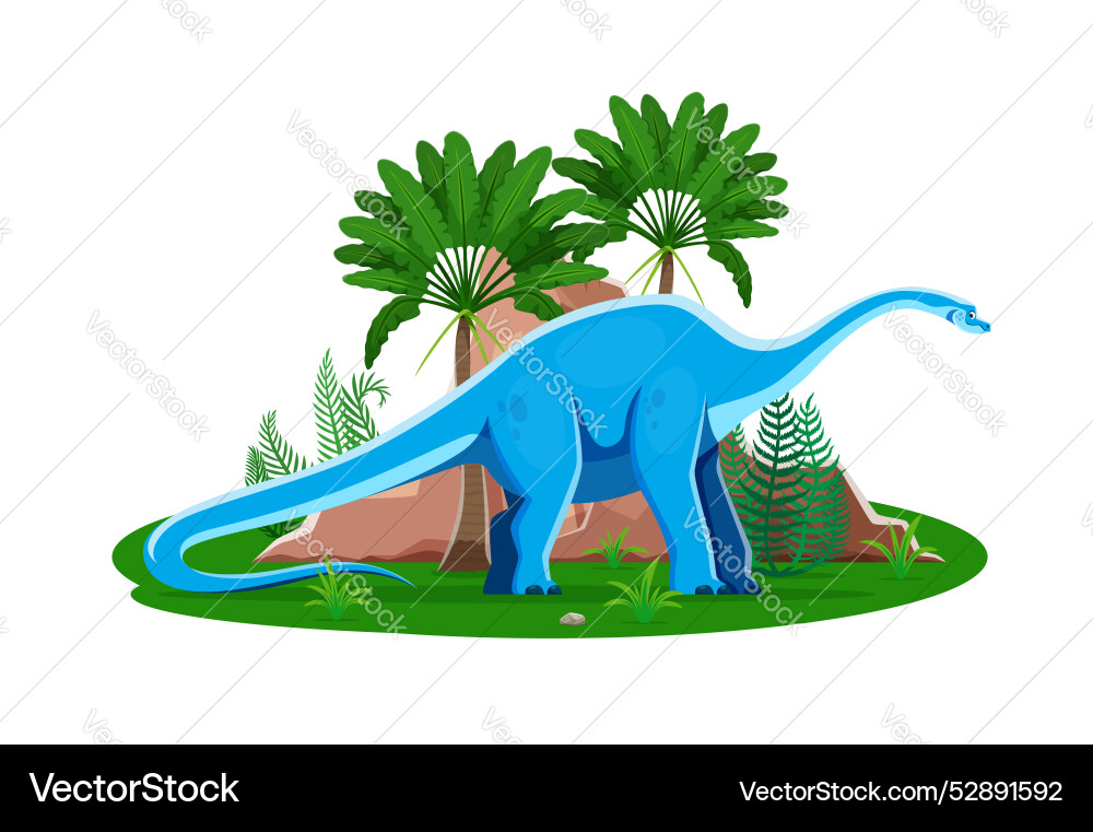 Prehistoric dinosaur character Royalty Free Vector Image