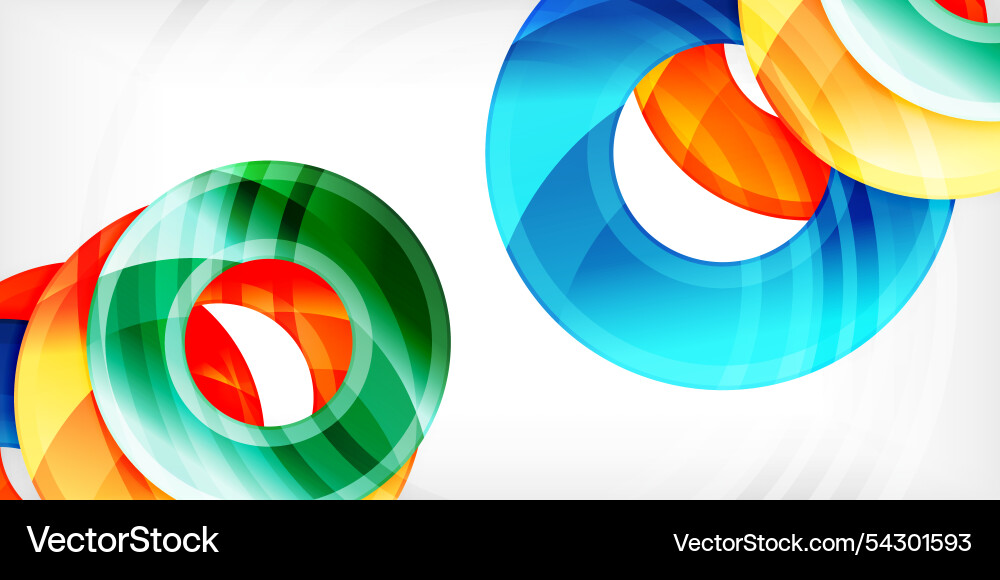 Circles round elements ring shapes premium Vector Image