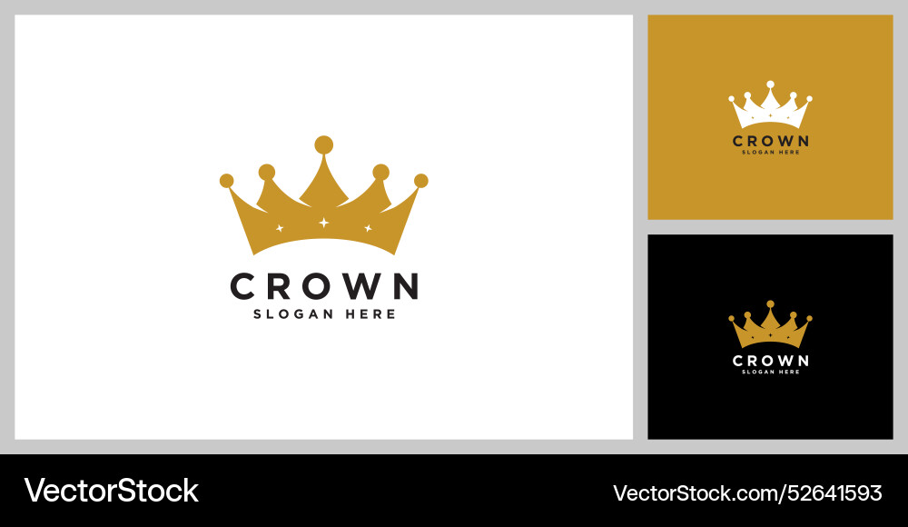 Crown design icon template Royalty Free Vector Image