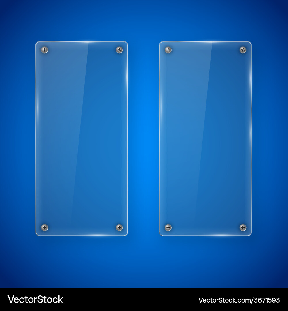 Glass frame Royalty Free Vector Image - VectorStock