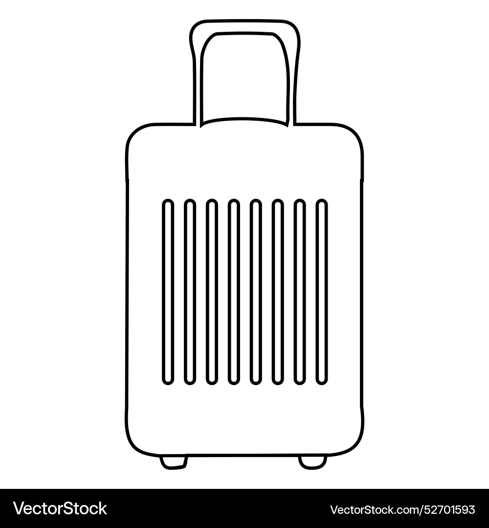 Suitcase icon symbol design Royalty Free Vector Image