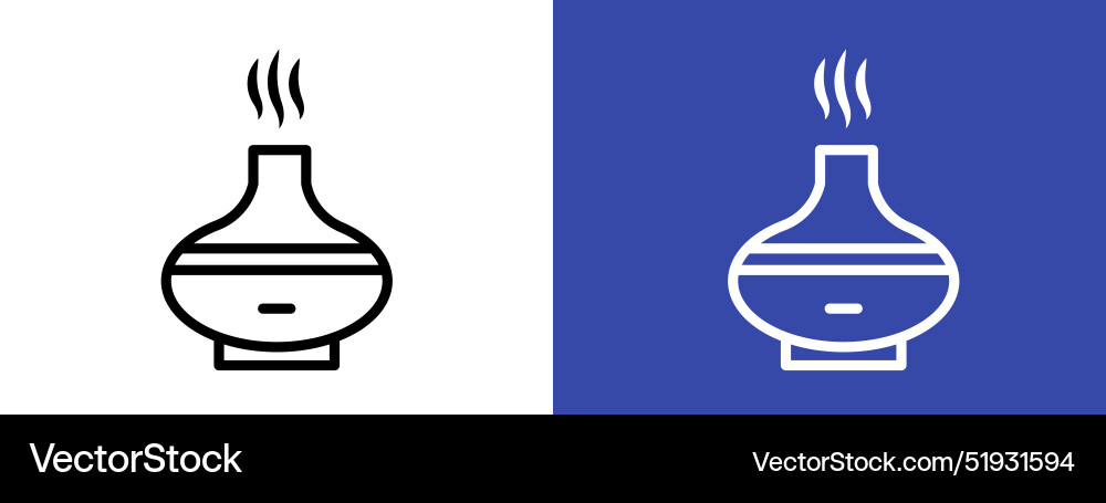 Diffuser symbol showcasing soothing aromatherapy Vector Image