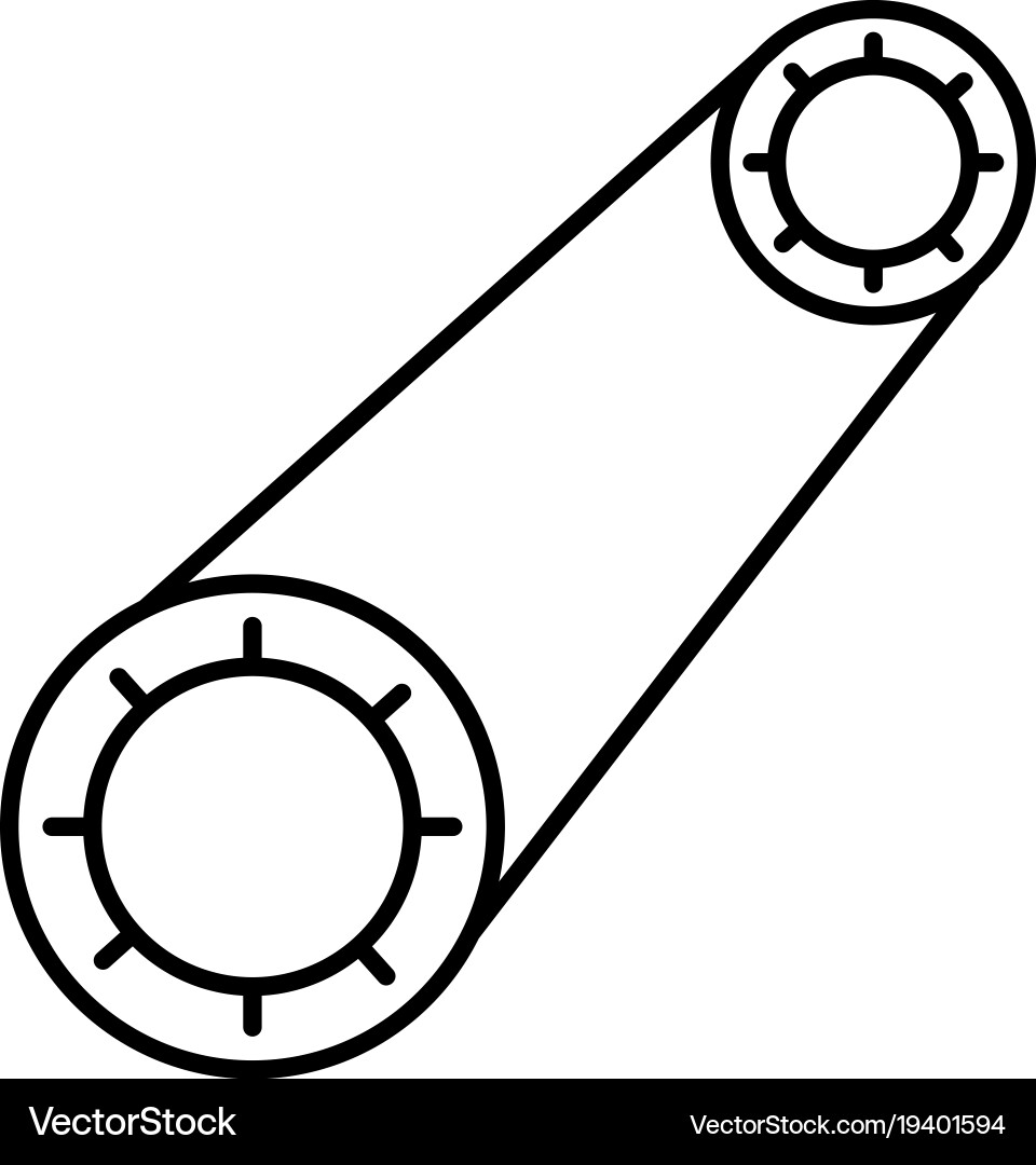 Engine belt icon Royalty Free Vector Image - VectorStock