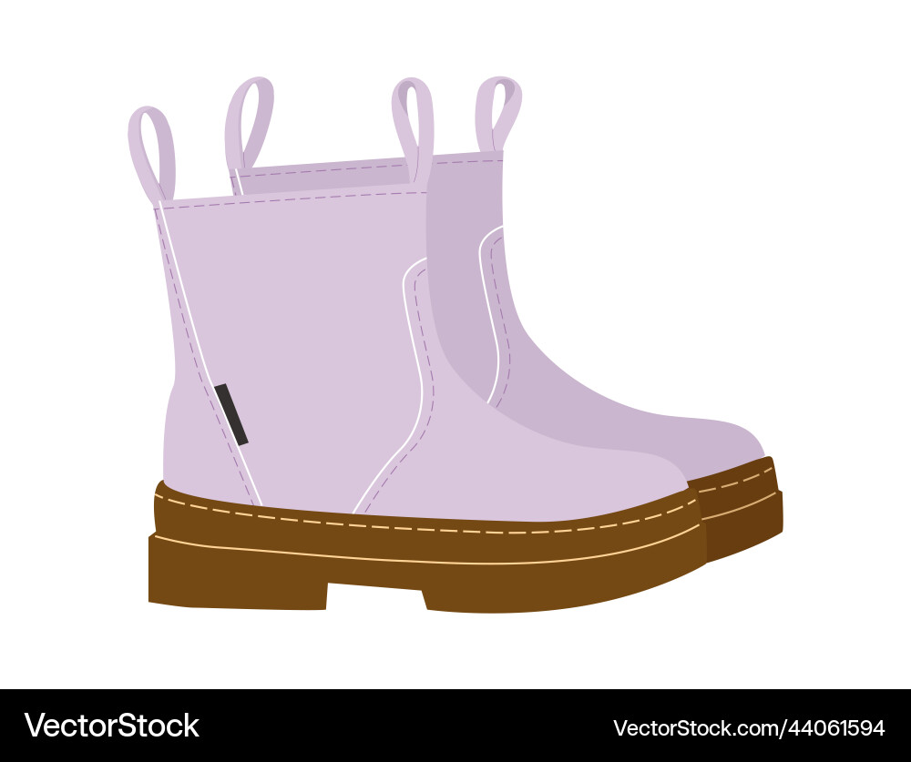 Kids pink boots Royalty Free Vector Image - VectorStock