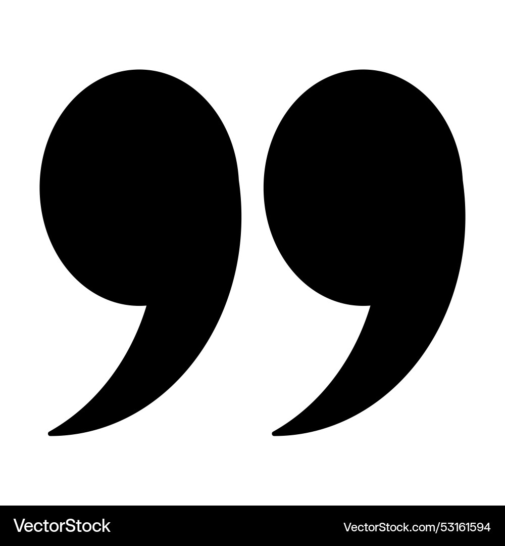 Quotation mark icon Royalty Free Vector Image - VectorStock