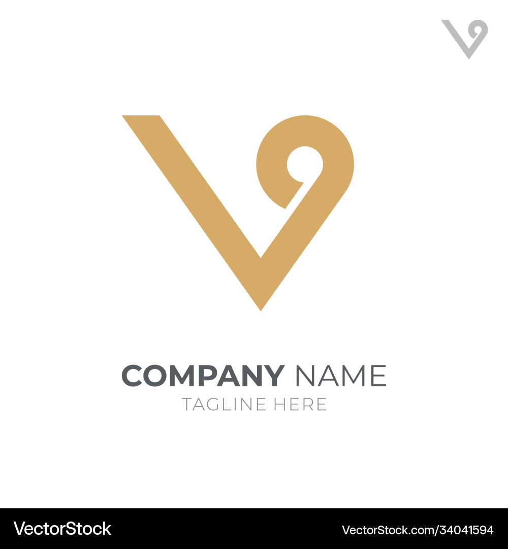 V9 logo template Royalty Free Vector Image - VectorStock