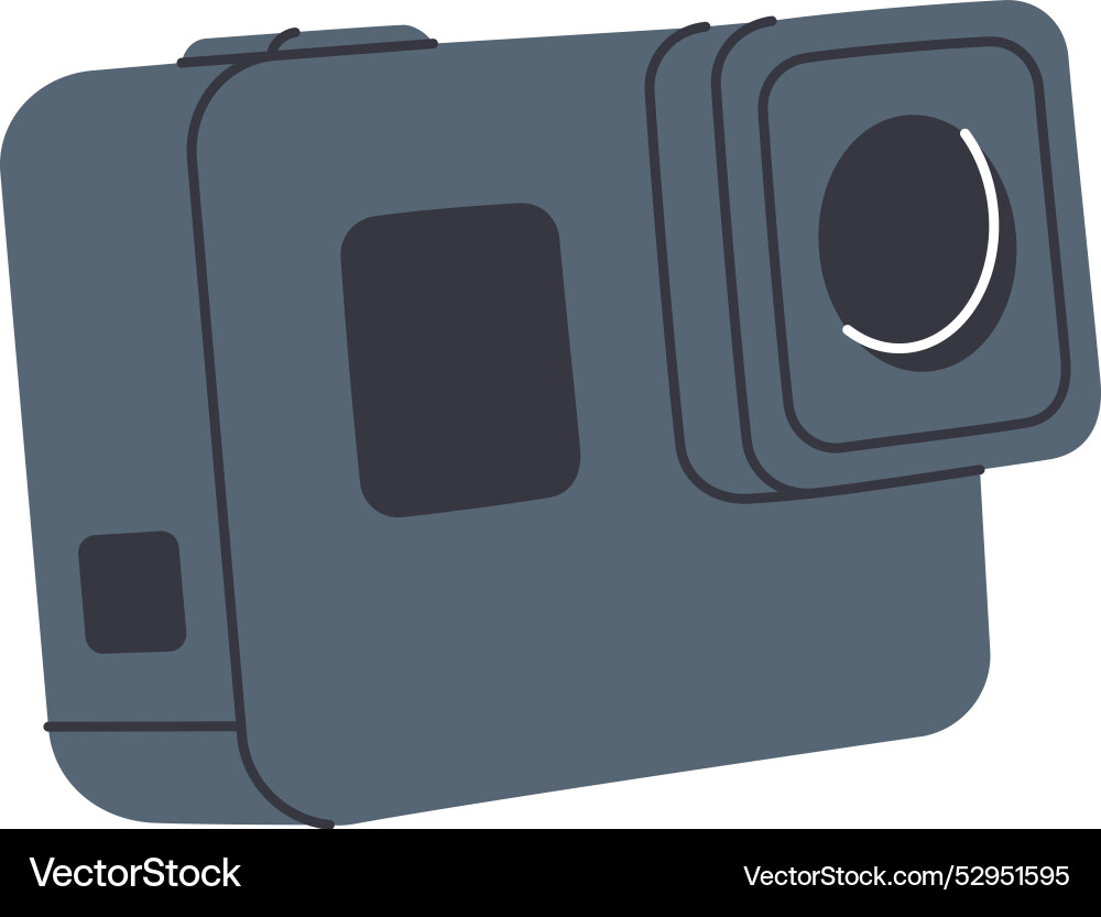 Action camera professional photo equipment Vector Image