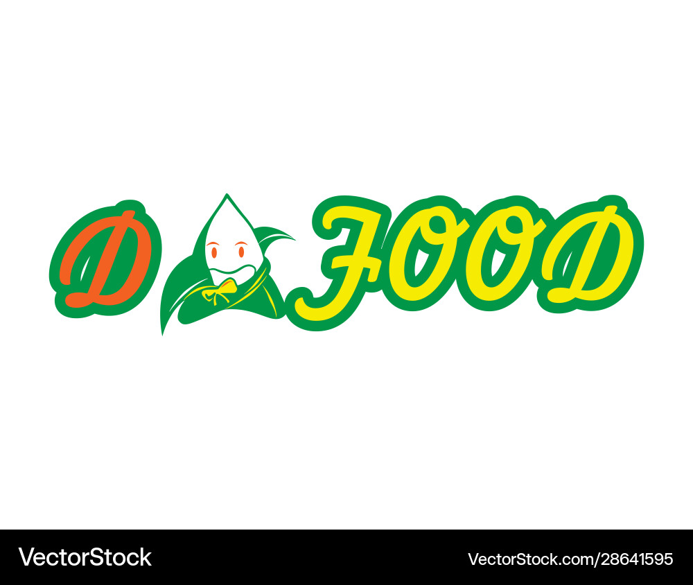 Dumpling streetfood logo Royalty Free Vector Image