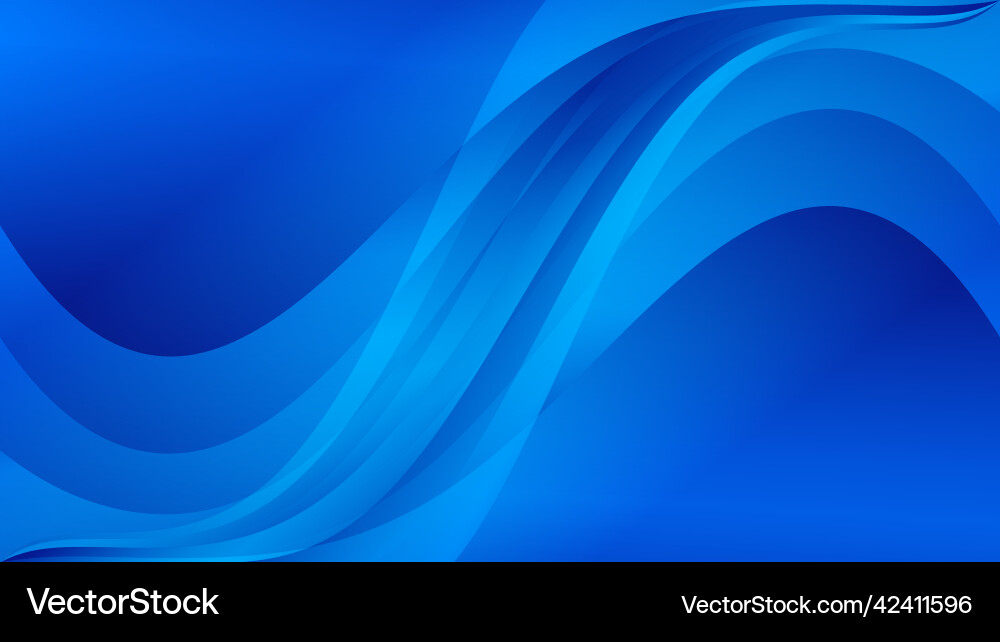 Abstract Blue Wave Background Royalty Free Vector Image