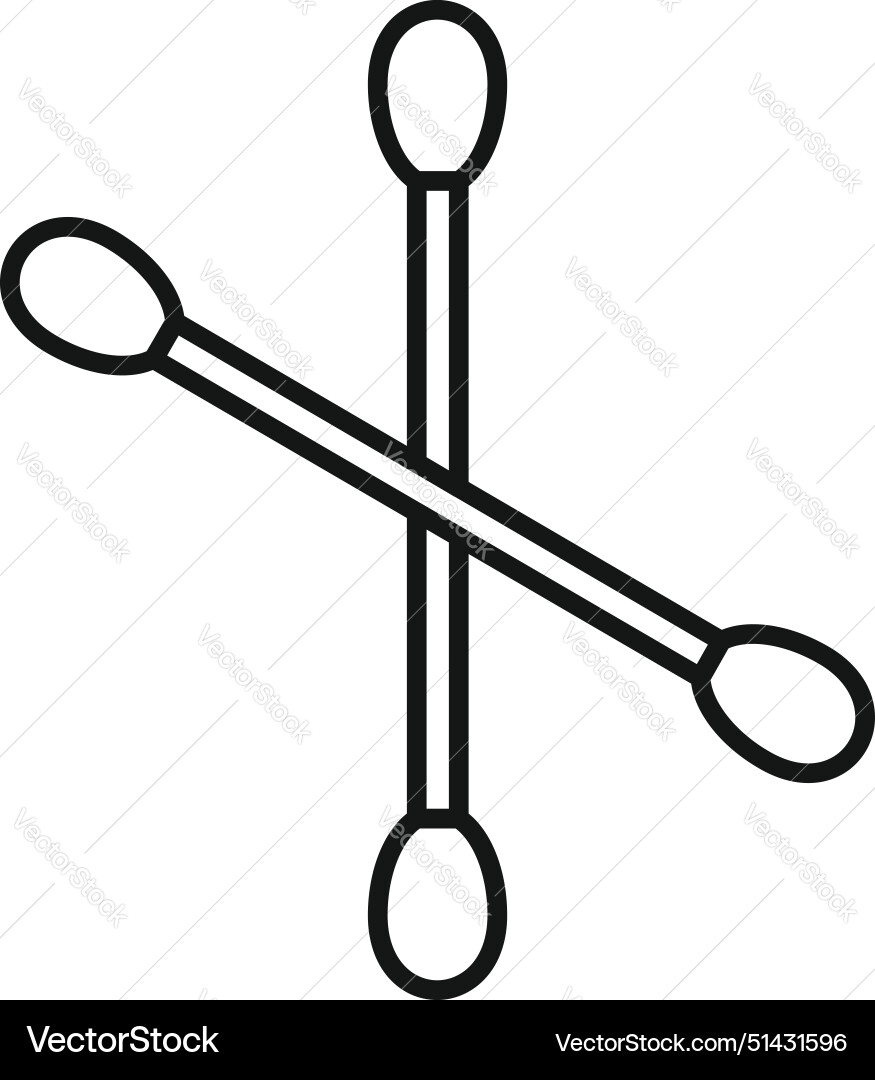 Cotton swab icon Royalty Free Vector Image - VectorStock