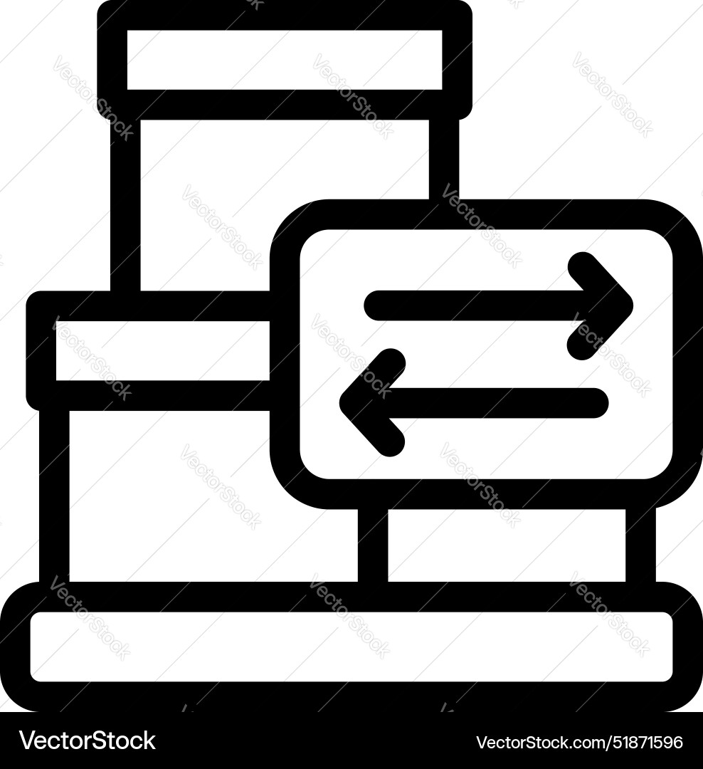 Data exchange platform managing big flow Vector Image