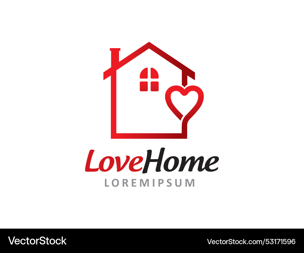 House logo symbol or icon template Royalty Free Vector Image