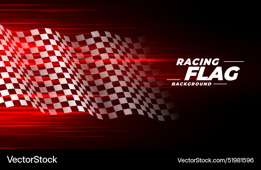 Rally Flag Speed Background Royalty Free Vector Image