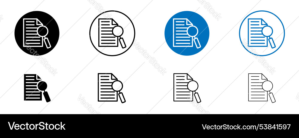 Case study icon set Royalty Free Vector Image - VectorStock