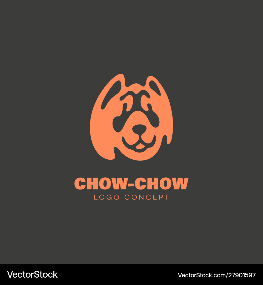 Chow-chow logo Royalty Free Vector Image - VectorStock