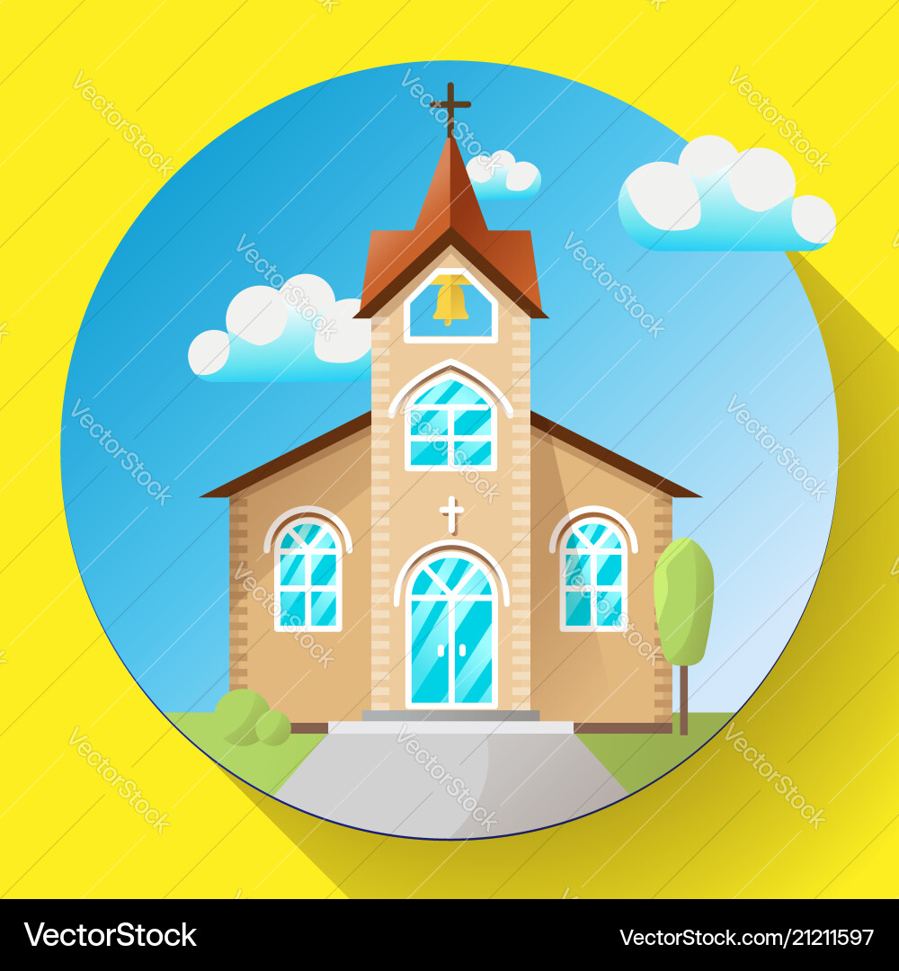 Church Building Icon Royalty Free Vector Image